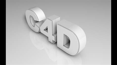 Cinema 4d Tutorial 3d Text Youtube
