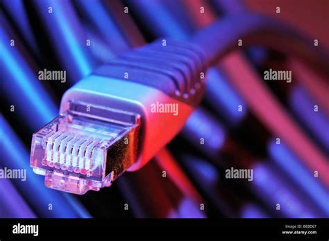High Speed Ethernet Cable Stock Photo Alamy