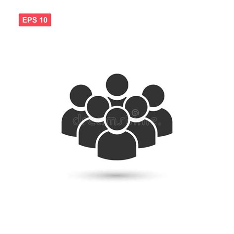 Значок группы людей иллюстрация вектора. иллюстрации насчитывающей ...