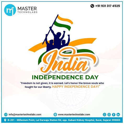 Master Technolabs On Linkedin Independenceday Indiaat78