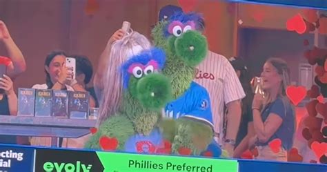 Phillie Phanatic Caught Cheating On The Coldplay Kiss Cam