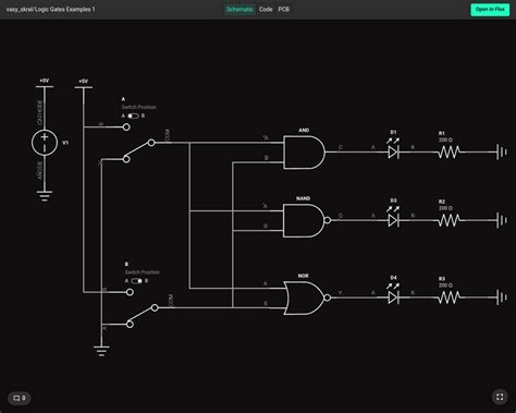 Schematic For Logic Gates Examples 1 Test Project For Simulation