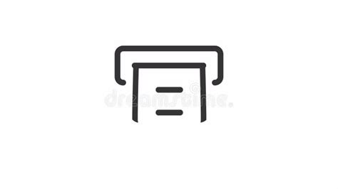 Animated Receipt White Line Ui Icon Stock Video Video Of Withdrawal Outline 263596377