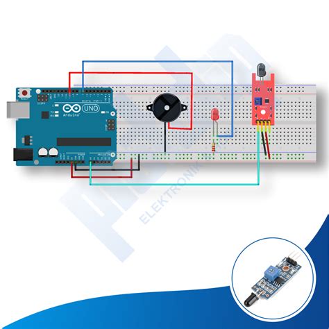 Arduino Alev Ateş Algılama Full Projesi No 4 Prototip Elektronik