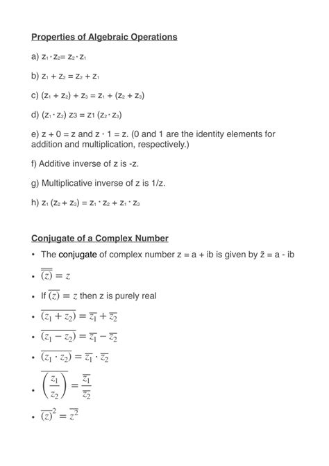 Complex Numbers Notes LearnPick India