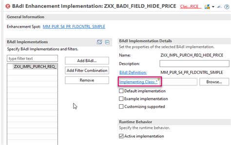 Implement A Field Control Using A Business Add In `badi` Sap Tutorials