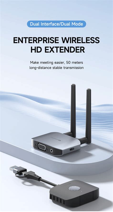 Hagibis Wireless Hdmi Compatible Transmitter And Receiver Kit Type C Usb Dual Plug Extender Tv