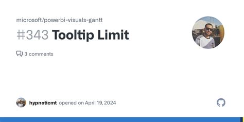 Tooltip Limit · Issue 343 · Microsoftpowerbi Visuals Gantt · Github