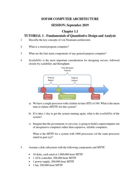 Sof108 Computer Architecture Session September 2019 Tutorial 1 Fundamentals Of Quantitative