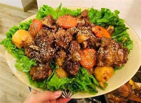 Гоё Калбижим хийх жор ОРЦ үхрийн хавирга 500 600 гр ус 4 цайны аяга сонгино 2 3 ширхэг сармис