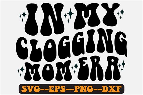 Clogging Mom Era Groovy Retro Svg Design Graphic By Fallensvgworld · Creative Fabrica