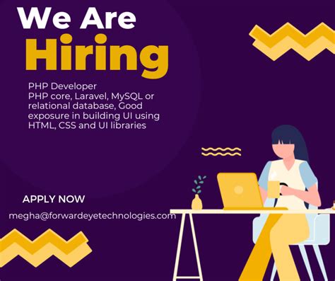urgent hiring for php developer