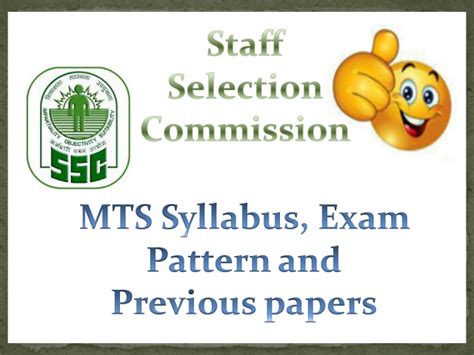 Ssc Mts Exam Pattern Syllabus 2024 Download Pdf