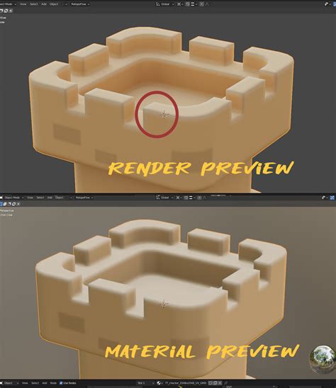hello blender normal map render and material mode look completely different edges are very
