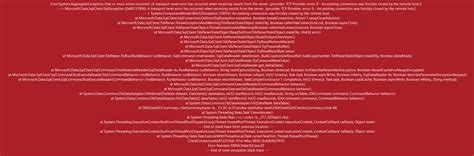 Refreshing When Repository Db Instance Is Offline Gives Unhandled