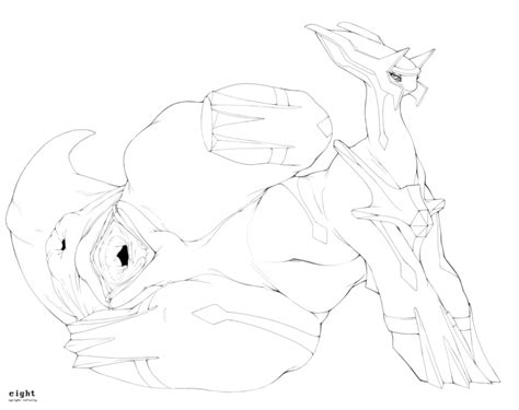 Rule 34 1girls Anus Black Sclera Blush Dialga Female Feral Legendary Pokemon Monochrome
