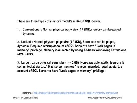 Ppt Sql Server Memory Architecture And Debugging Memory Issues