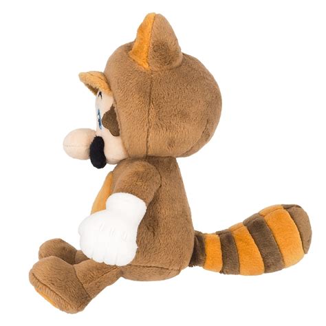 Super Mario Official Mario Tanooki Plush 22cm New