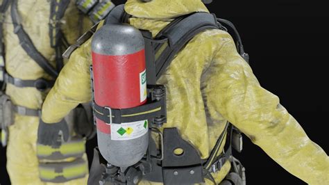 Hazmat Nbc Suit Rigged 3d Model Rigged Cgtrader