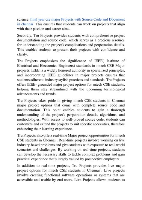 Ppt Mtech Cse Major Academic Projects With Source Code And Document In Chennai Powerpoint