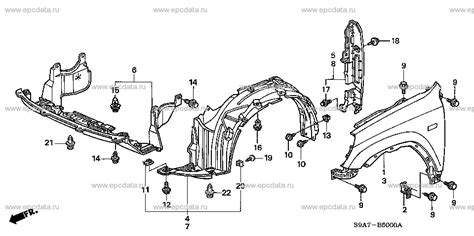 Body Parts For Honda Cr V 2 Generation 092001 092005 Honda Car