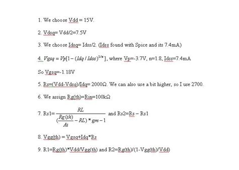 Common Drain Source Follower JFET Amplifier Capacitors Forum For