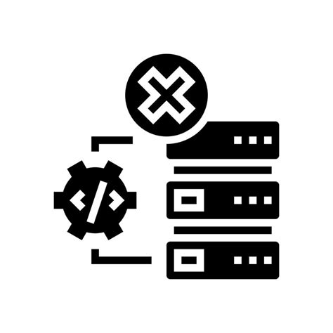 Debugging Servers Glyph Icon Vector Illustration 10348057 Vector Art At