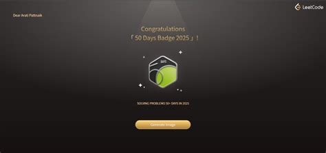 100daysofcode 100daysofcode Leetcode Codingconsistency Problemsolving Arati Pattnaik