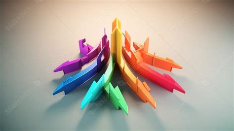 Dynamic Infographic Depicting Colorful Steps In 3d Rendering Powerpoint