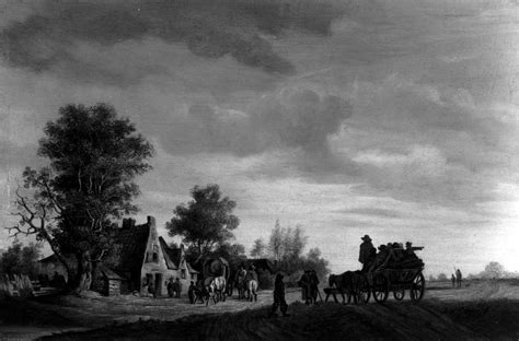 Pieter De Neyn Travellers Arriving At An Inn Art