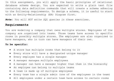 Solved I Want The Design On SQL Workbench I Dont Want To Chegg Com