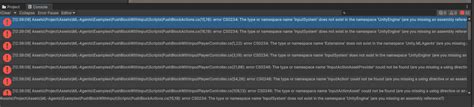 【ml Agents】ml Agents示例项目导入unity报错解决the Type Or Namespace Name
