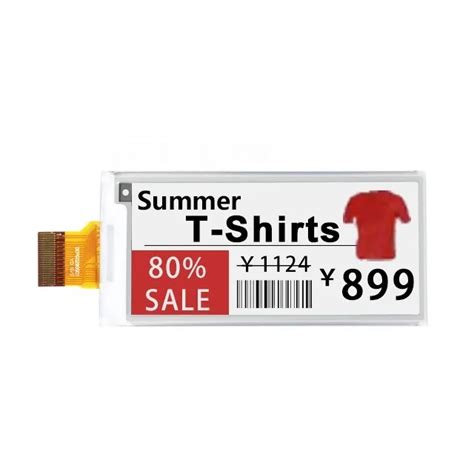 Black White E Ink Display E Paper Screen 2 Color Custom Paper E Ink Display EPD Epaper Display