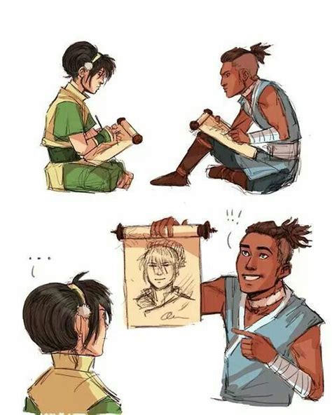 Sokka And Toph Doing Each Others Selfies Part 1 Avatar Aang
