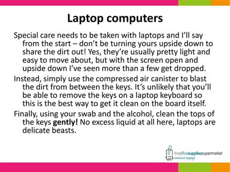 How To Clean Your Computer Keyboard Pptx Consumer Electronics Technology And Computing