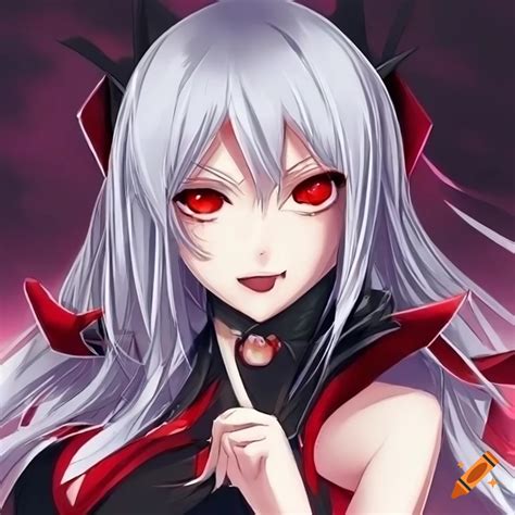 Evil Anime Girl With Red Eyes