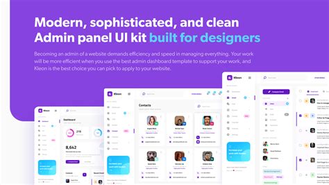 Kleon Modern Admin Dashboard Figma