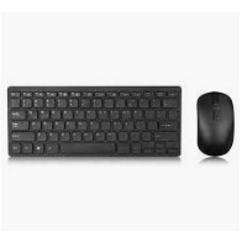 Jual Keyboard Wireless And Mouse Set Gaming Combo Paket Mini Slim Gkm Hitam Keyboard Wireless