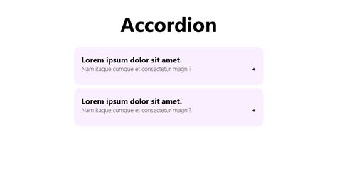 Accordion App With React