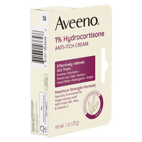 Aveeno Anti Itch 1 Hydrocortisone Cream 1oz Delivered In As Fast As