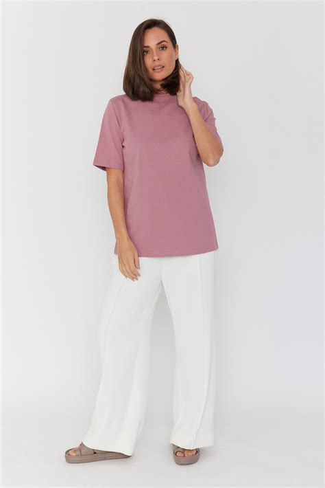 Ruby T Shirt Smokey Plum A L E X A N D R A