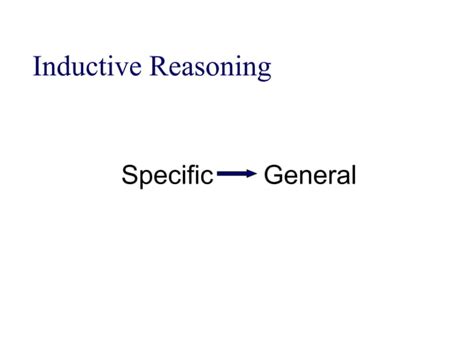 Introduction To Inductive And Deductive Reasoning Ppt