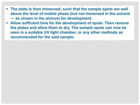 Ppt On Thin Layer Chromatography Principle System Components Procedure