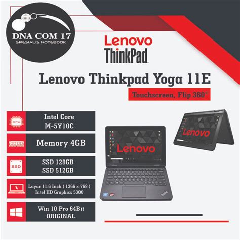 Jual Lenovo Thinkpad Yoga E Touchscreenn In Murah Banget Shopee Indonesia