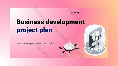 Business Development Planning Project Plan Warm Color Template