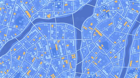 현대 도시의 평면도 거대한 도시 지역의 추상적 인 항해 계획 거리 도로 집의 일반 도시지도 편집 가능한 벡터 일러스트레이션 0
