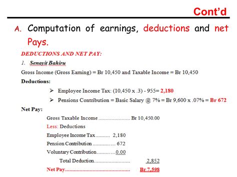 Fundamentals Of Accounting Ii Chapter 3 Payrollpptx Personal Taxes
