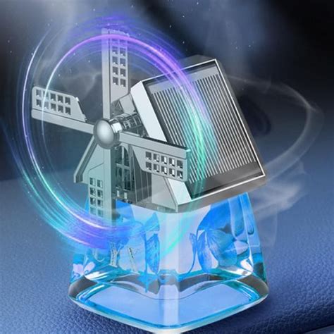 Tkb 차량용 풍차 하우스 태양열 회전 방향제 풍차방향제 회전방향제 태양열방향제 디자인방향제 차량용방향 온채널