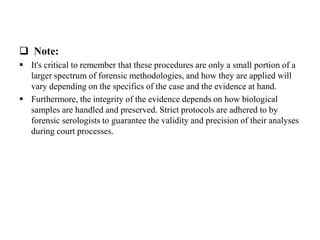 Sexual Assult Screening In Forensic Science Pptx