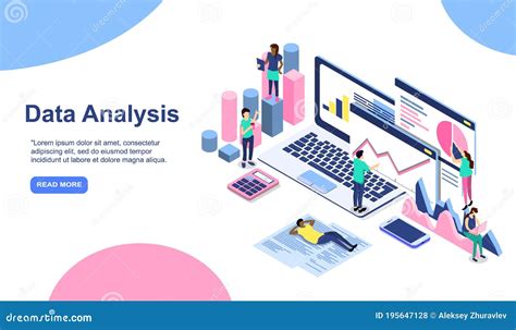 Data Analysis Modern Flat Design Isometric Concept Analytics And